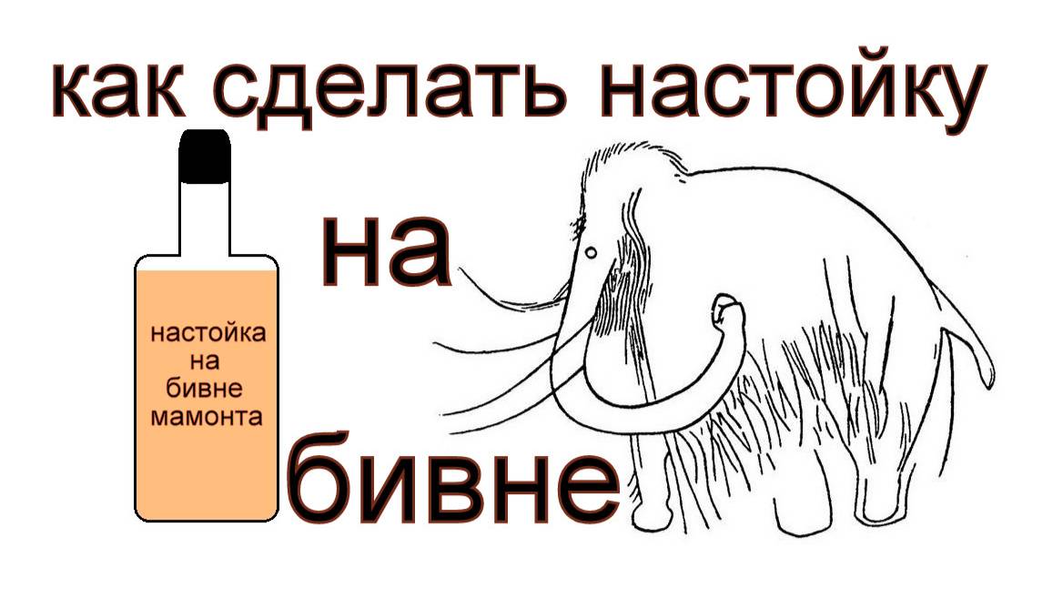 Спиртовая настойка на бивне мамонта. Рецепт.