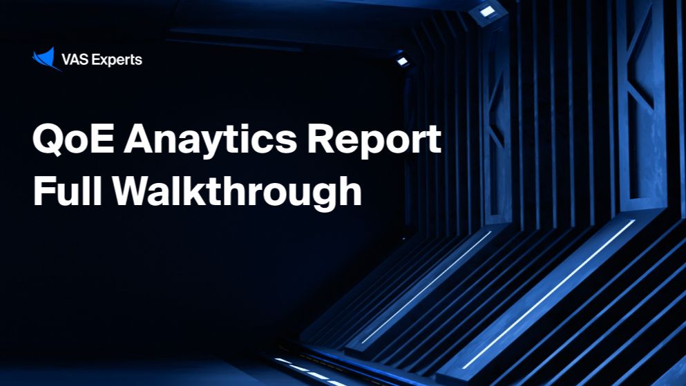 QoE Analytics Report — Full Walkthrough