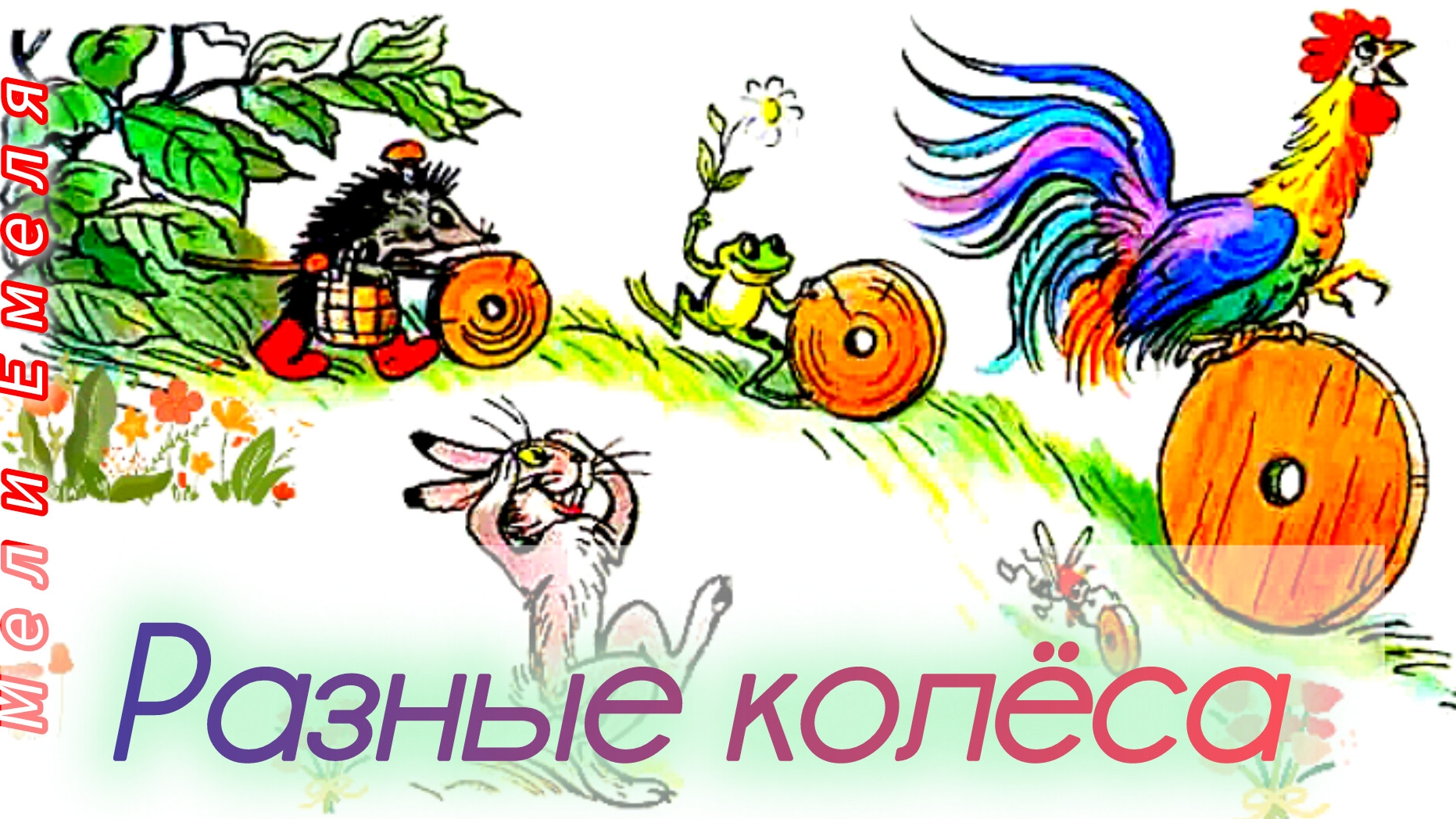 РАЗНЫЕ КОЛЁСА. В. Сутеев/сказка/