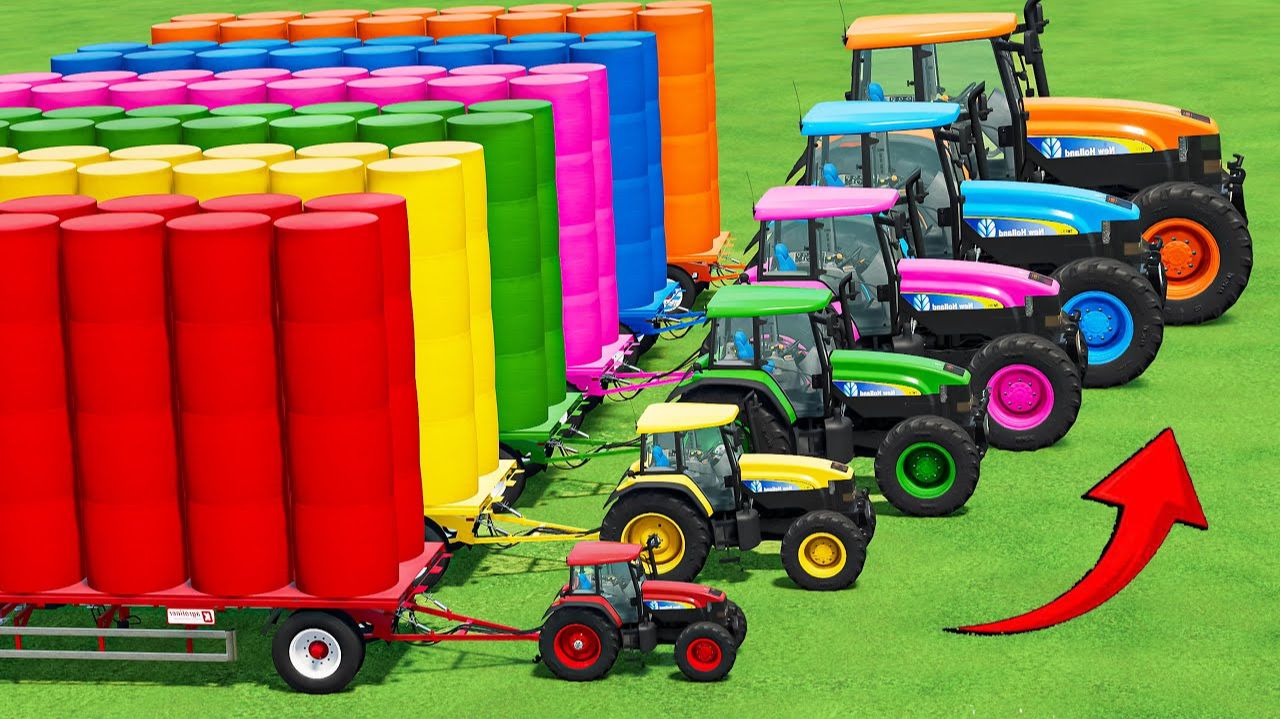 МАШИНКИ ВИДЕО ПРО МАШИНКИ УПРАВЛЯЕМ ТРАКТОРАМИ ПЕРЕВОЗИМ ГРУЗ ЦВЕТНЫЕ МАШИНКИ ИГРУШКИ МАШИНКИ