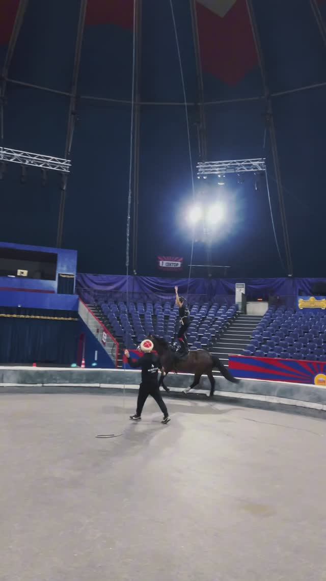 Как живут артисты цирка. Джигитовка. Репетиции в манеже