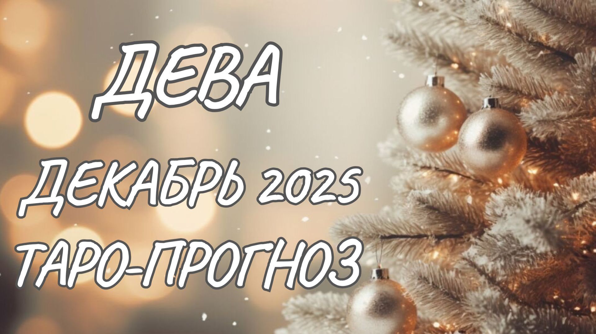 Дева ♍ Таро прогноз на декабрь 2025 года