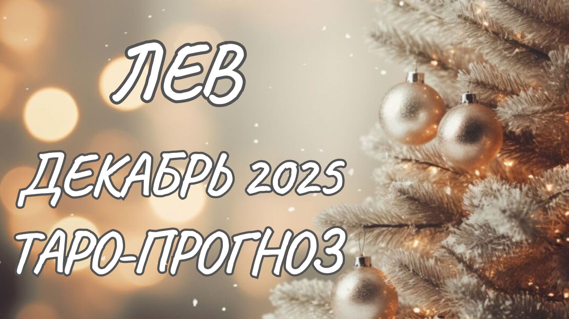 Лев ♌ Таро прогноз на декабрь 2025 года