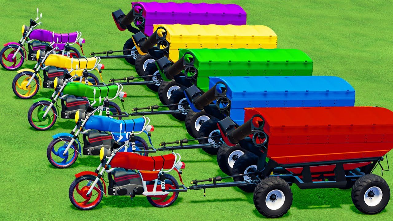 МАШИНКИ ВИДЕО ПРО МАШИНКИ УПРАВЛЯЕМ ТРАКТОРАМИ И МОТОЦИКЛАМИ ЦВЕТНЫЕ МАШИНКИ ИГРУШКИ МАШИНКИ