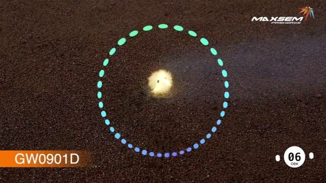 GW0901D Round Bloom Flower (наземный волчок) *14/10/10 (шт.)