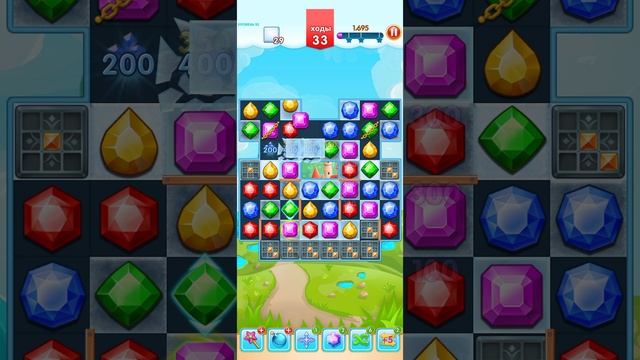 Jewel Legend 91 и 92 уровень три в ряд