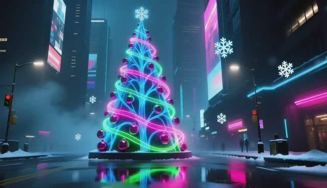 🎄 НОВОГОДНЯЯ ЁЛКА (AI-ГЕНЕРАЦИЯ)