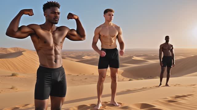 🌍 ТРИ МИРА. ОДНА ЦЕЛЬ: ИДЕАЛЬНОЕ ТЕЛО В КАЖДОЙ СТИХИИ (AI-ГЕНЕРАЦИЯ)