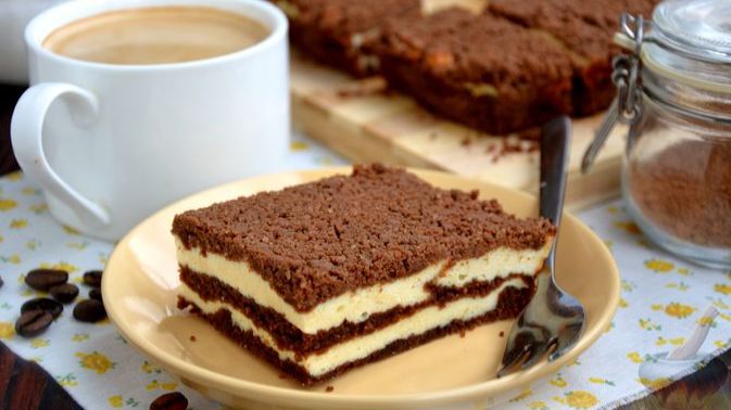 Без замеса теста. ШОКОЛАДНЫЙ НАСЫПНОЙ ПИРОГ