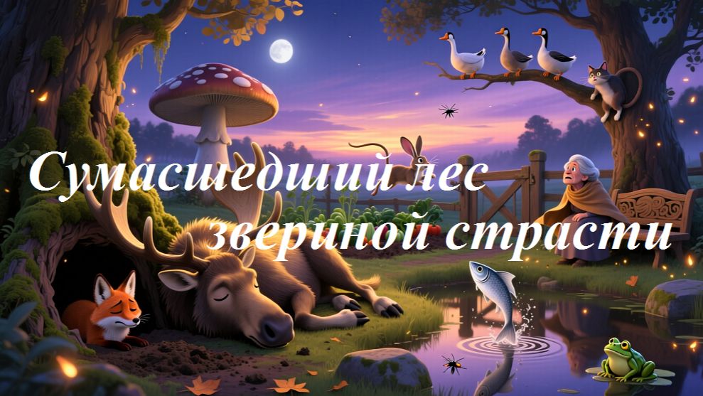 Сумасшедший лес звериной страсти(из серии Бредятина),AI Suno