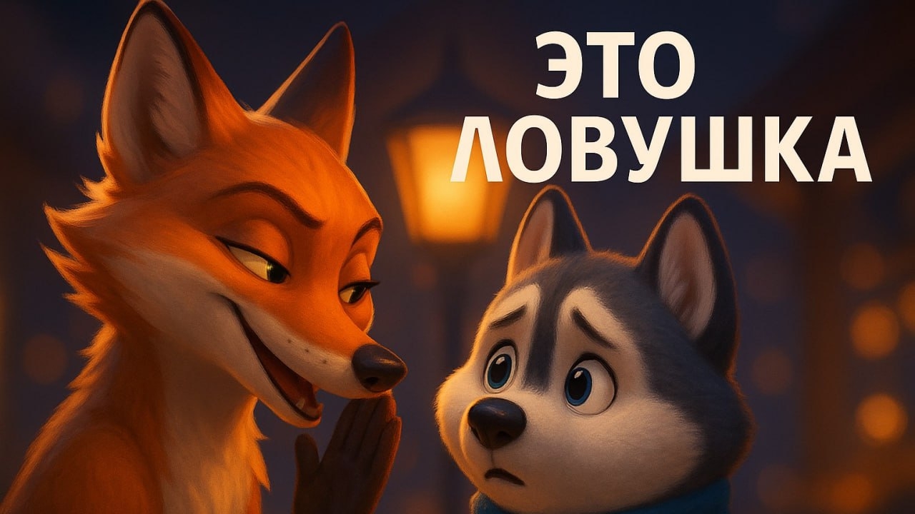 Лиса сказала: “Пошли со мной!”