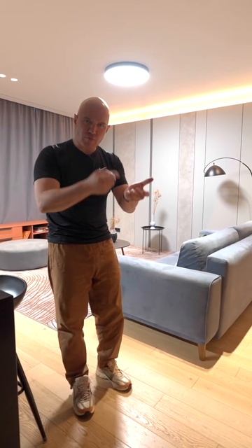 Земспроект — всему голова! #земстандарт #гостиная #натяжнойпотолок #монтажпотолка #ремонтквартиры