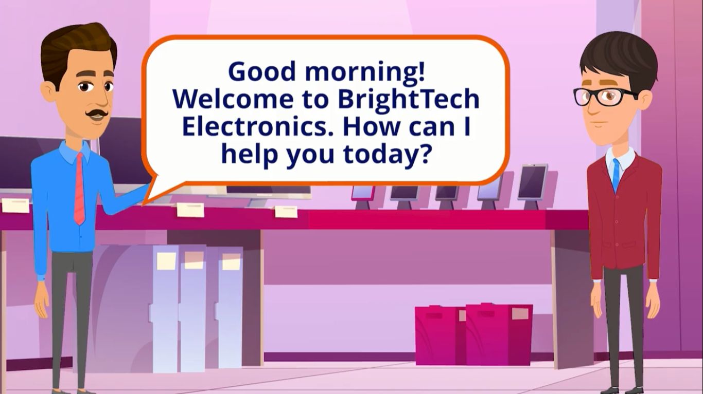 At the Store English Speaking Practice with Slow English Conversation A1 A2 Level