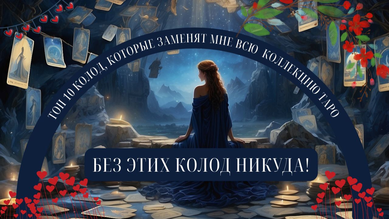 БЕЗ ЭТИХ КОЛОД НИКУДА 💗 ТОП 10 колод, которые заменят мне всю коллекцию таро ☝ #выжитьбезколлекции
