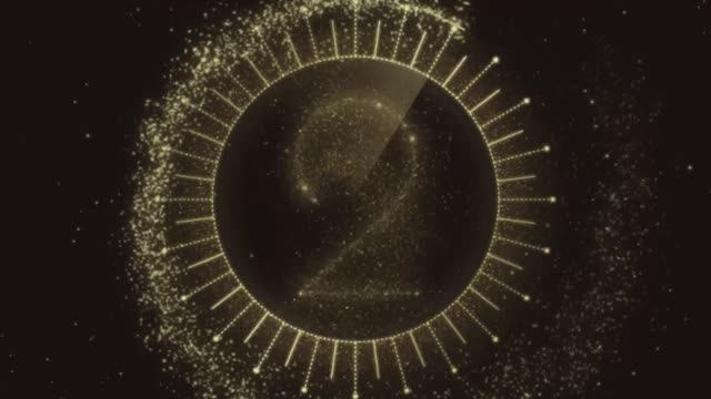 Золотые частицы, эффекты, блёстки // Футаж