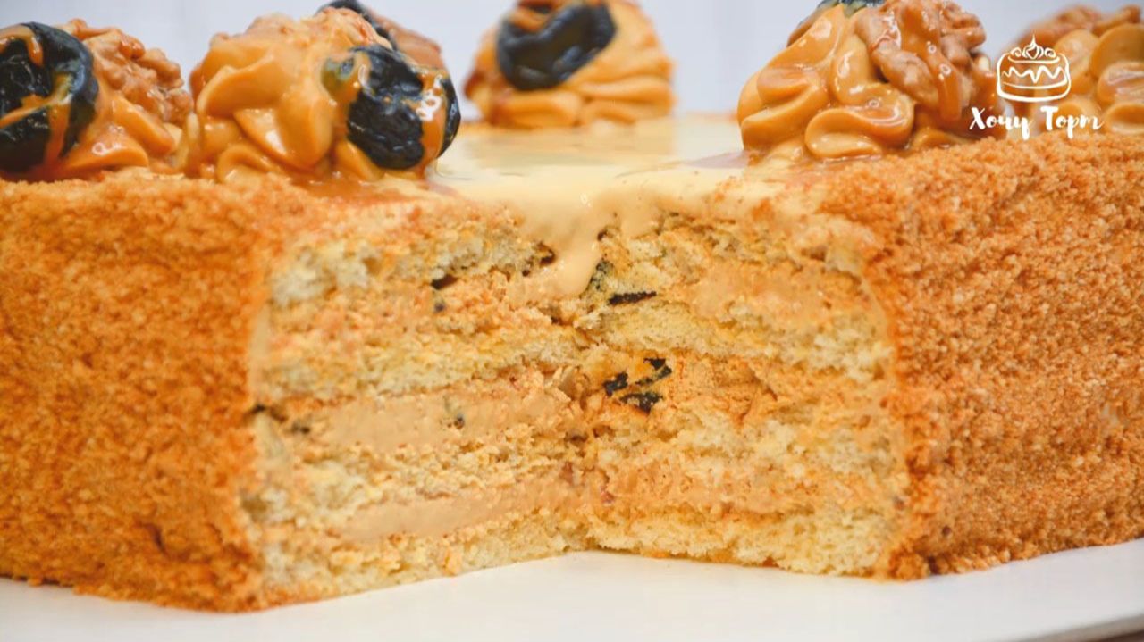 Сметанный крем с вареной сгущенкой 🍰 Идеальная прослойка для торта! Нежный и вкусный ✨