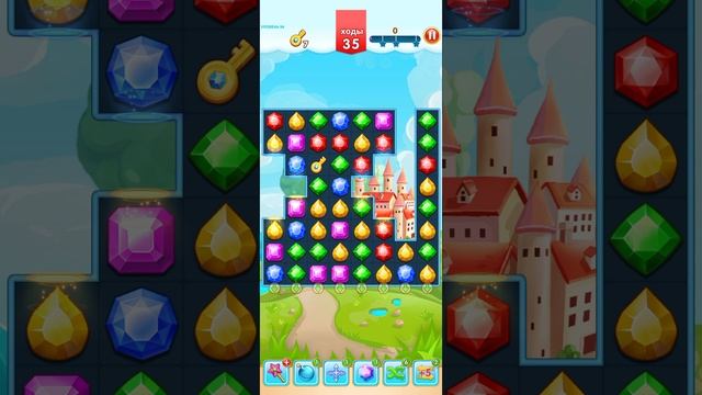 Jewel Legend 93 и 94 уровень три в ряд
