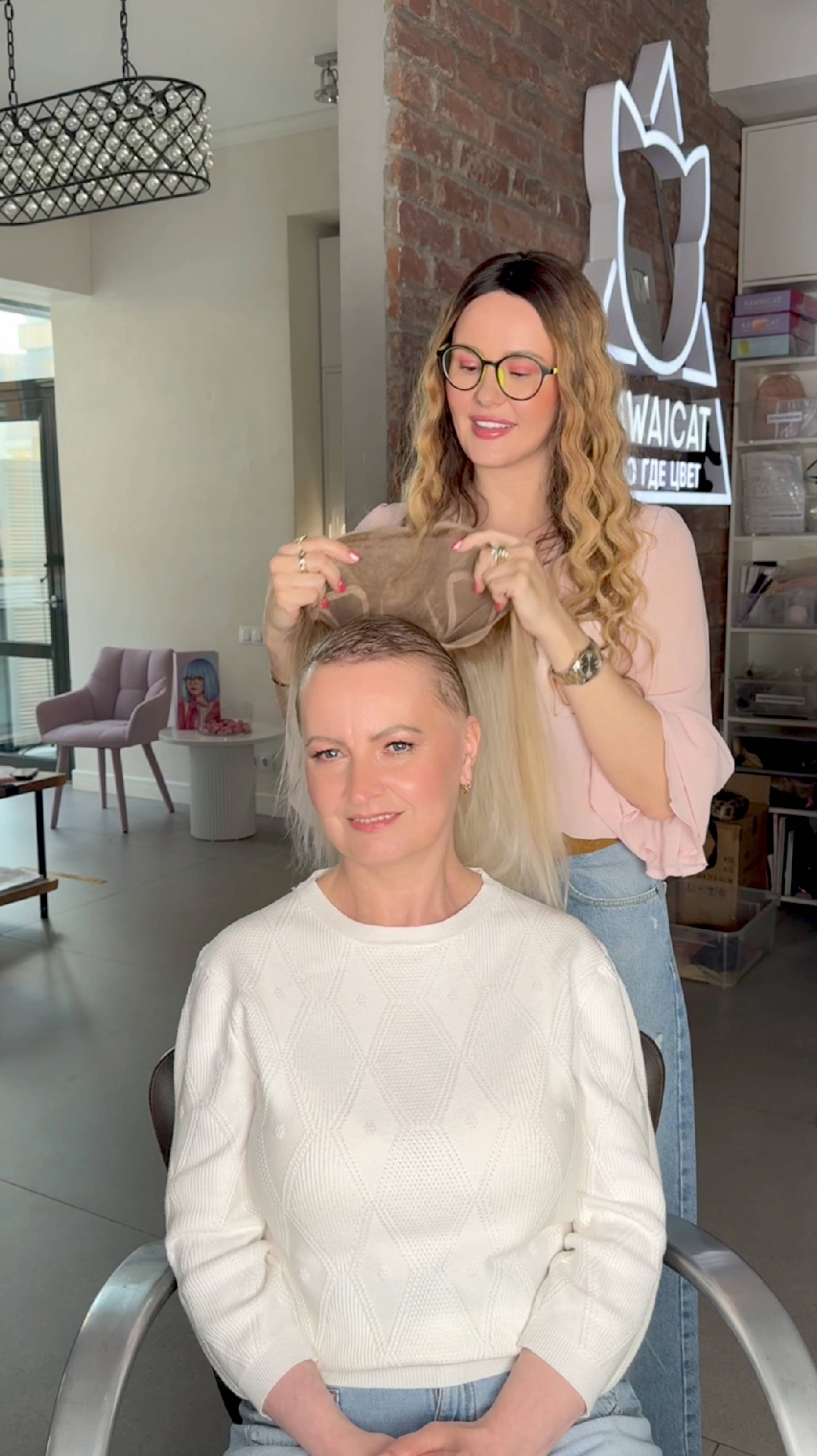 Подбор системы замещения волос! Система из детских славянских волос полностью ручной работы