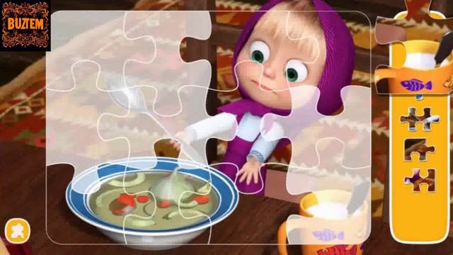 Маша И Медведь! Детские Пазлы С Машей! Смотрим И Собираем Пазлы!