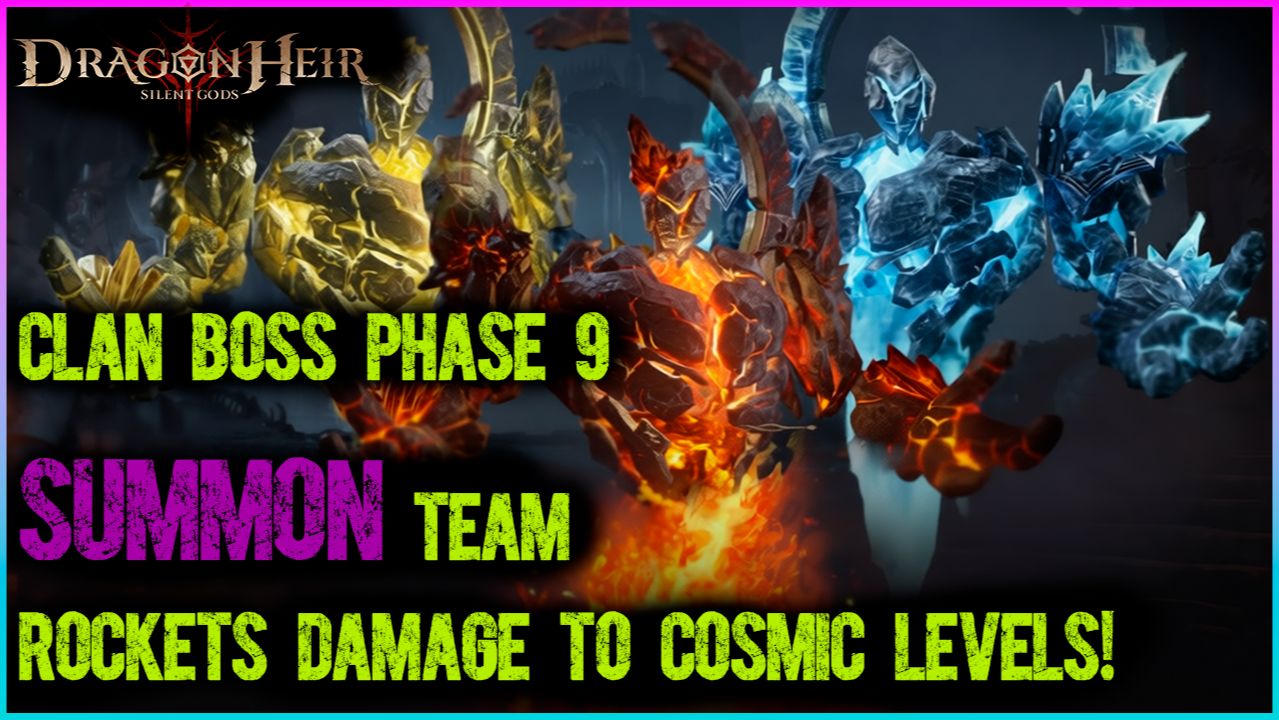 💥 9-я фаза кланового босса — Призывники выводят урон на космический уровень!