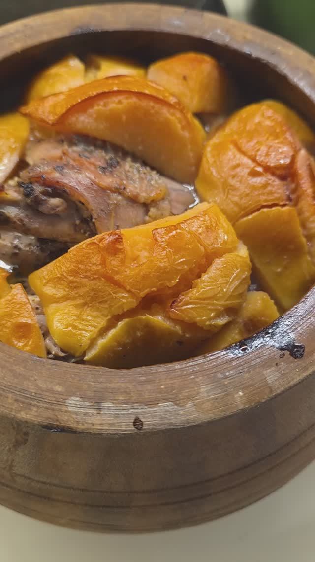 Пьяная индюшка в духовке с айвой