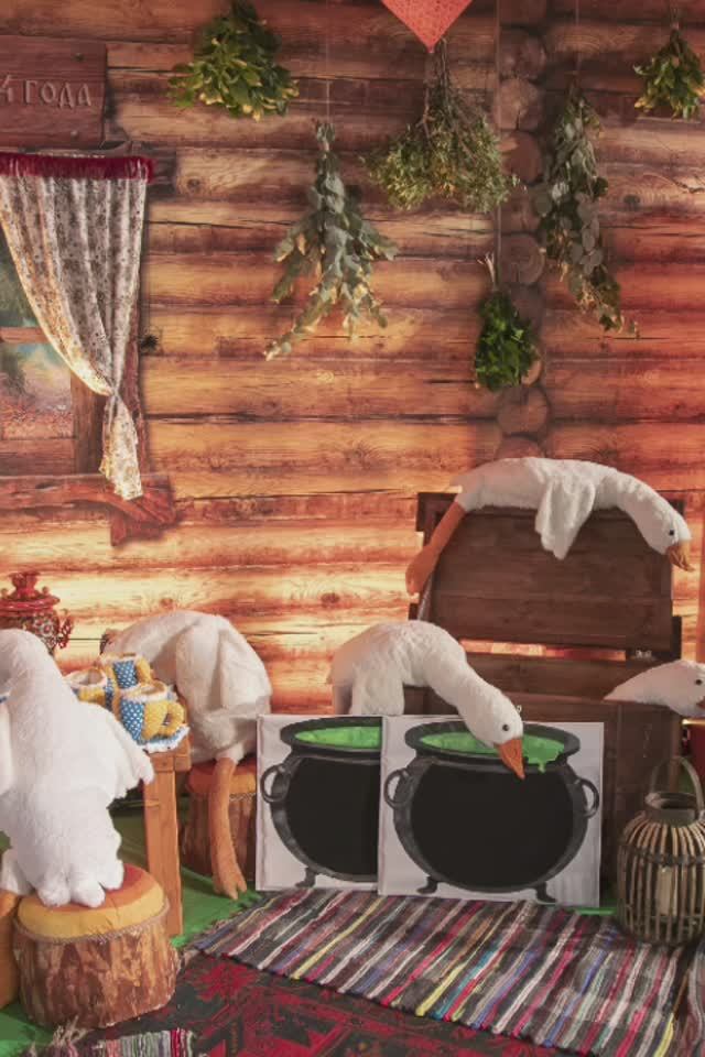 Декор "Домик Бабы-Яги"