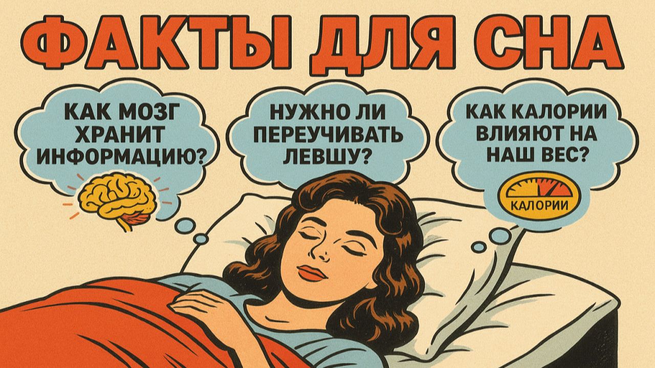 Факты для сна, чтобы быстро уснуть: Удивительные и интересные факты о мозге, теле и психике
