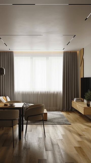 Земсдизайн — сила! #земстандарт #кухнягостиная #напольноепокрытие #кварцвинил #ламинат