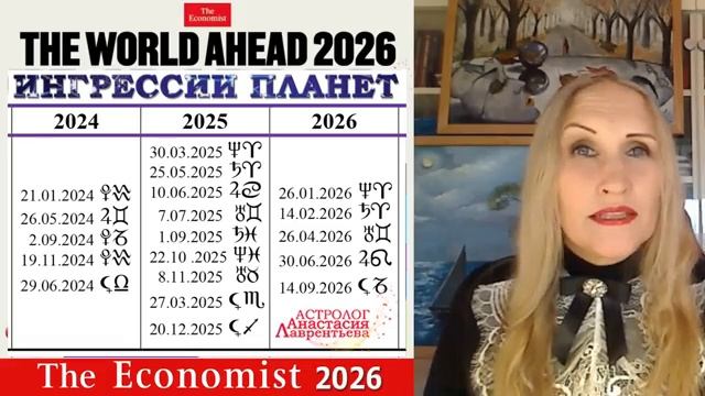 Астролог Анастасия Лаврентьева -Разбор новой обложки журнала The Economist 2026 Глубинные Смыслы