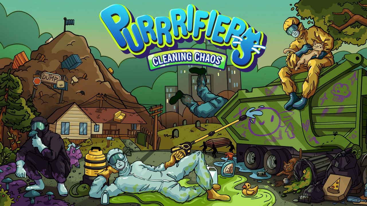 Обучение от кота - Purrrifiers: Cleaning Chaos - Cats & Goofylike Co-op