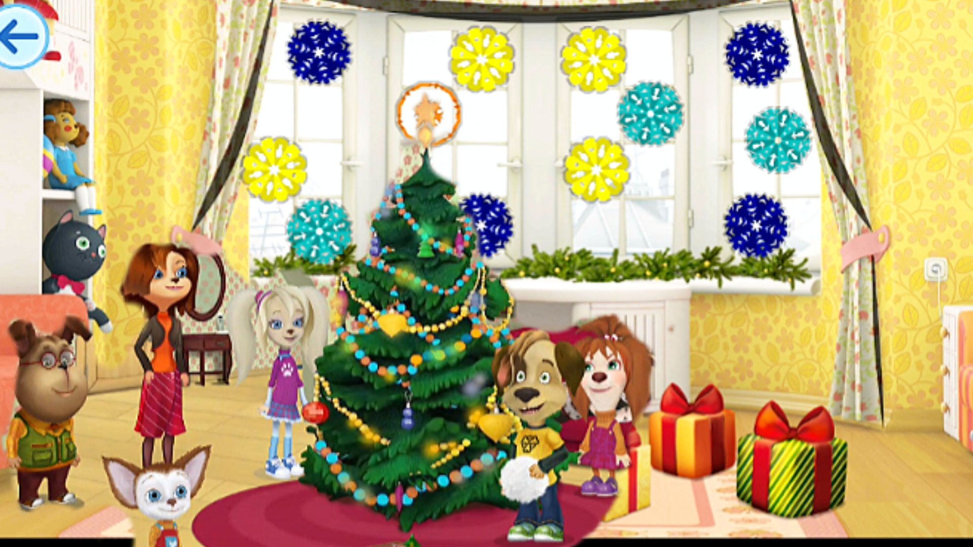 Новый год у Барбоскинов. Учимся делать снежинки