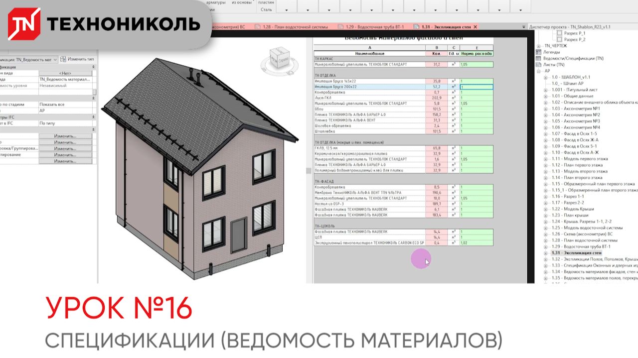 2.4 Спецификации (ведомость материалов)
