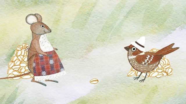 "Шыр но ӟольгыри_Мышь и воробей"