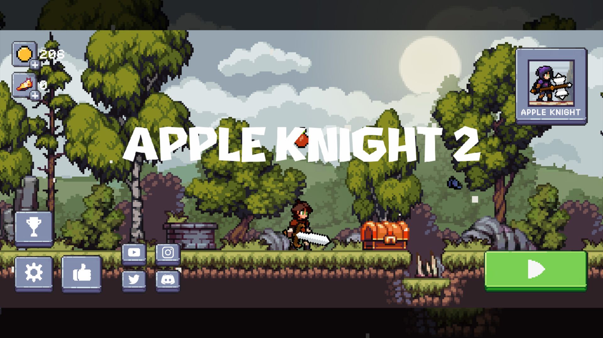 Полное прохождение | Apple Knight 2 | Full playthrough