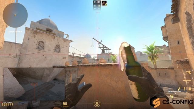 12) Dust 2 - Молотов в верхнюю тёмку с лесов