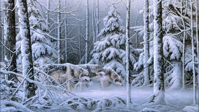 В зимнем лесу. Тимофей Белозеров.