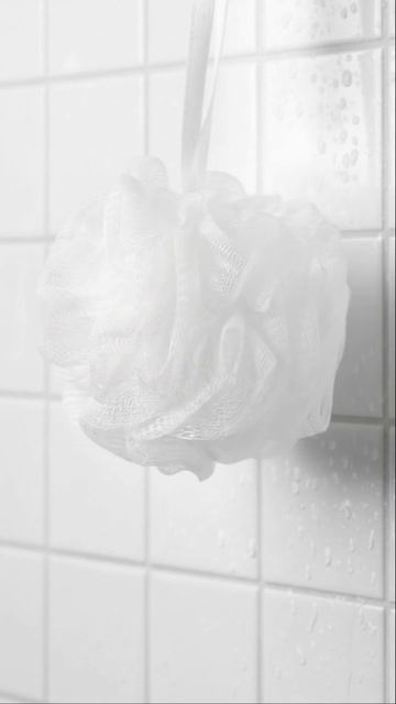 Мочалка массажная BW, диам. 15 см, белый