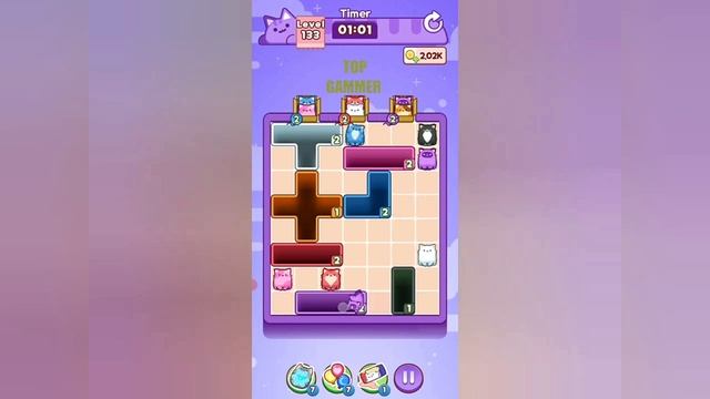 Как пройти Уровень 133 в Drop the Cat! (Решение)