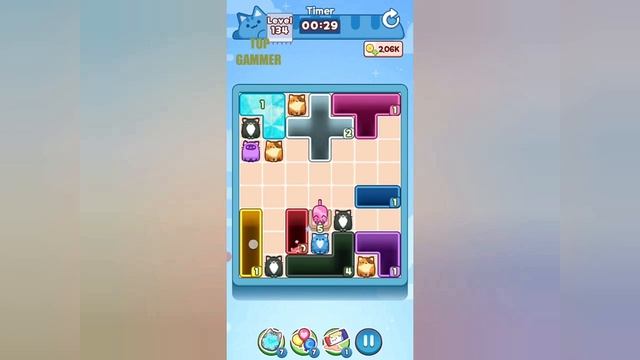 Как пройти Уровень 134 в Drop the Cat! (Решение)