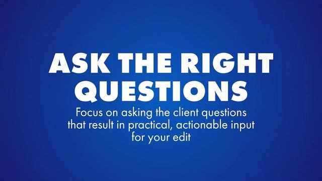 12 Discovering the Purpose of Your Edit