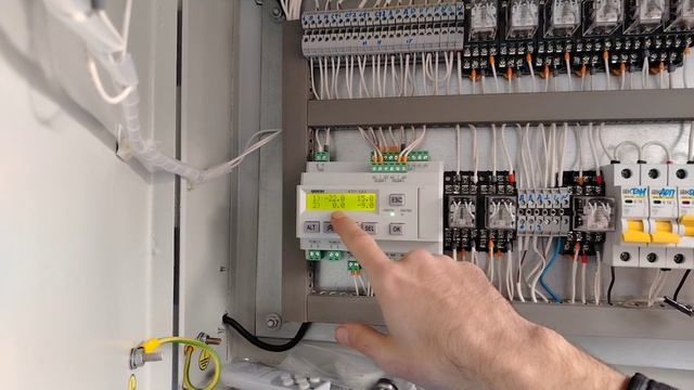 Настройка блока управления ОВЕН КТР - 121 в котельной Borex-N