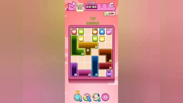 Как пройти Уровень 138 в Drop the Cat! (Решение)