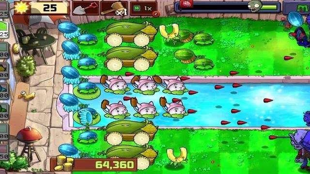 Прохожу "Бесконечный последний день" в PVZ 1 № 2