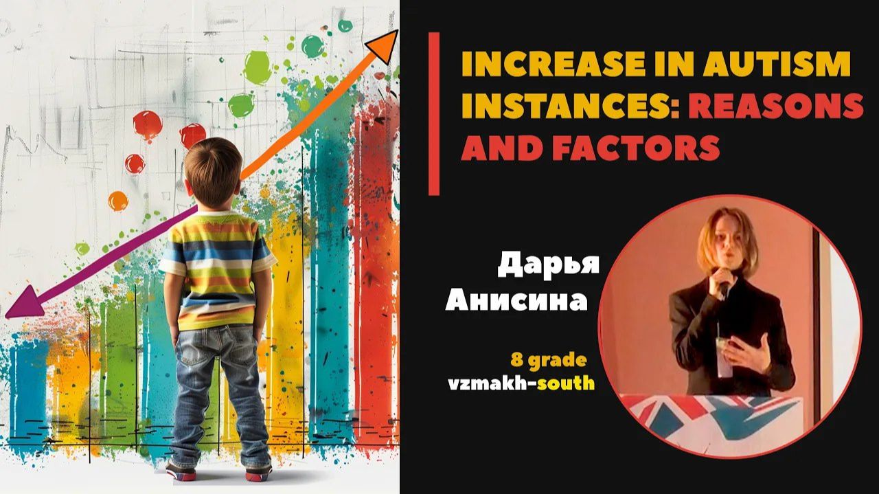 «Increase in autism instances: reasons and factors». Academic Writing - 2024. Дарья Анисина, 8кл-Юг