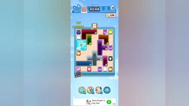 Как пройти Уровень 140 в Drop the Cat! (Решение)