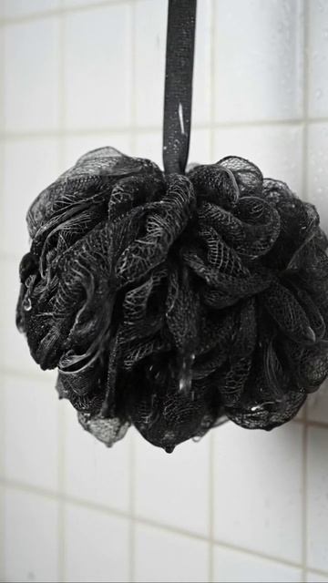 Мочалка массажная BW, диам. 15 см, черный