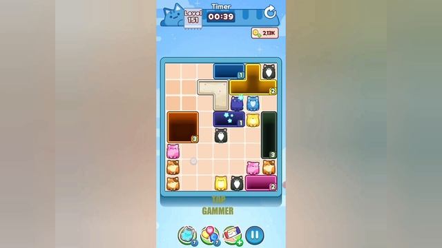 Drop the Cat! level 151 gameplay walkthrough solution