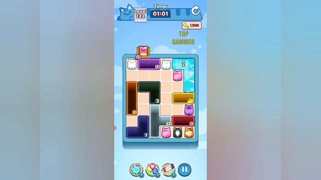 Как пройти Уровень 132 в Drop the Cat! (Решение)