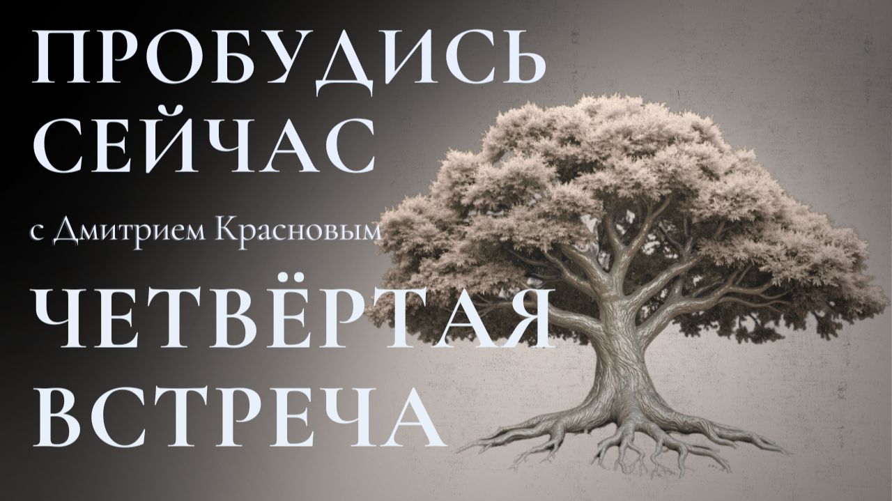 Обнаружение себя.  ПРОБУДИСЬ СЕЙЧАС.  Четвёртая встреча