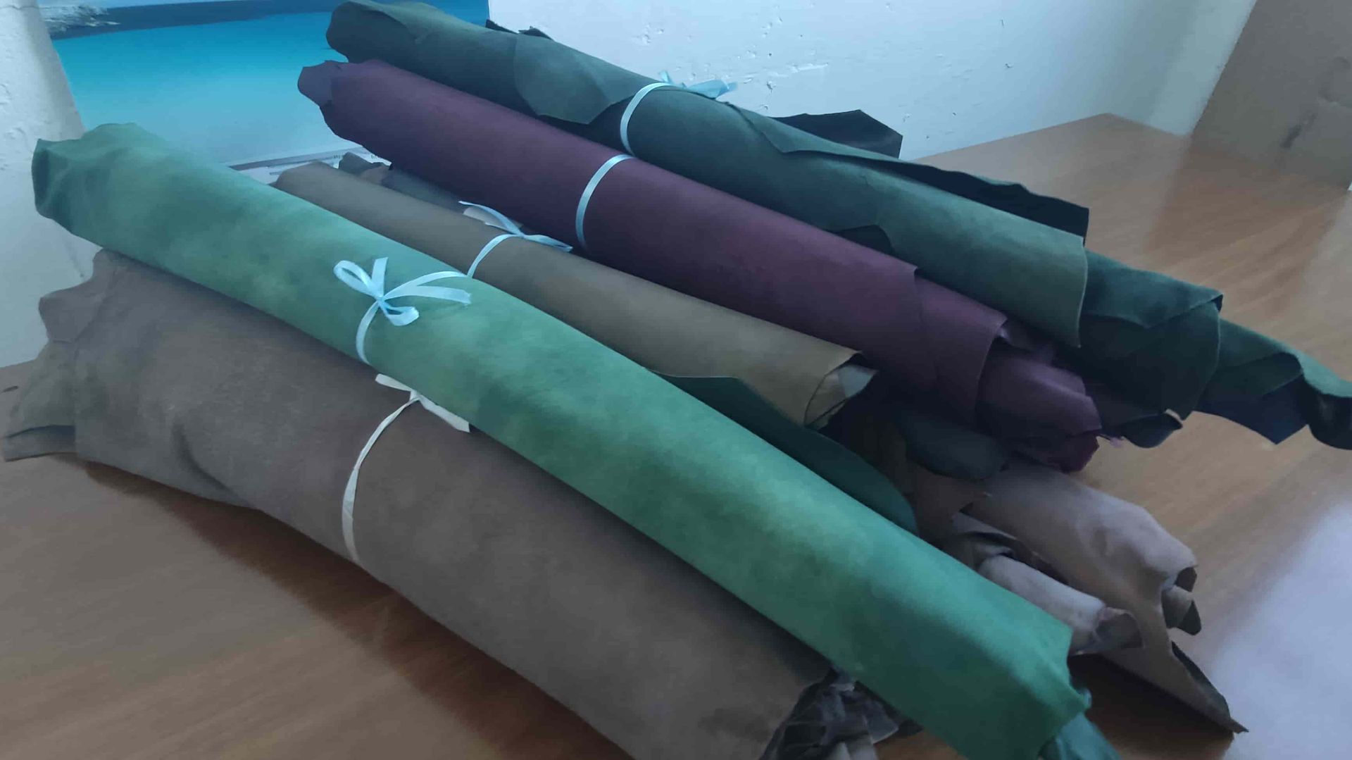 Коробка № АА1921   Кожа наппа МРС ЦЕЛЫЕ ПАЧКИ Темние